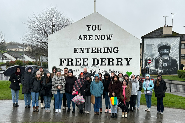 Just back from Northern Ireland, students recommend Free Derry Museum as must-see for President ...